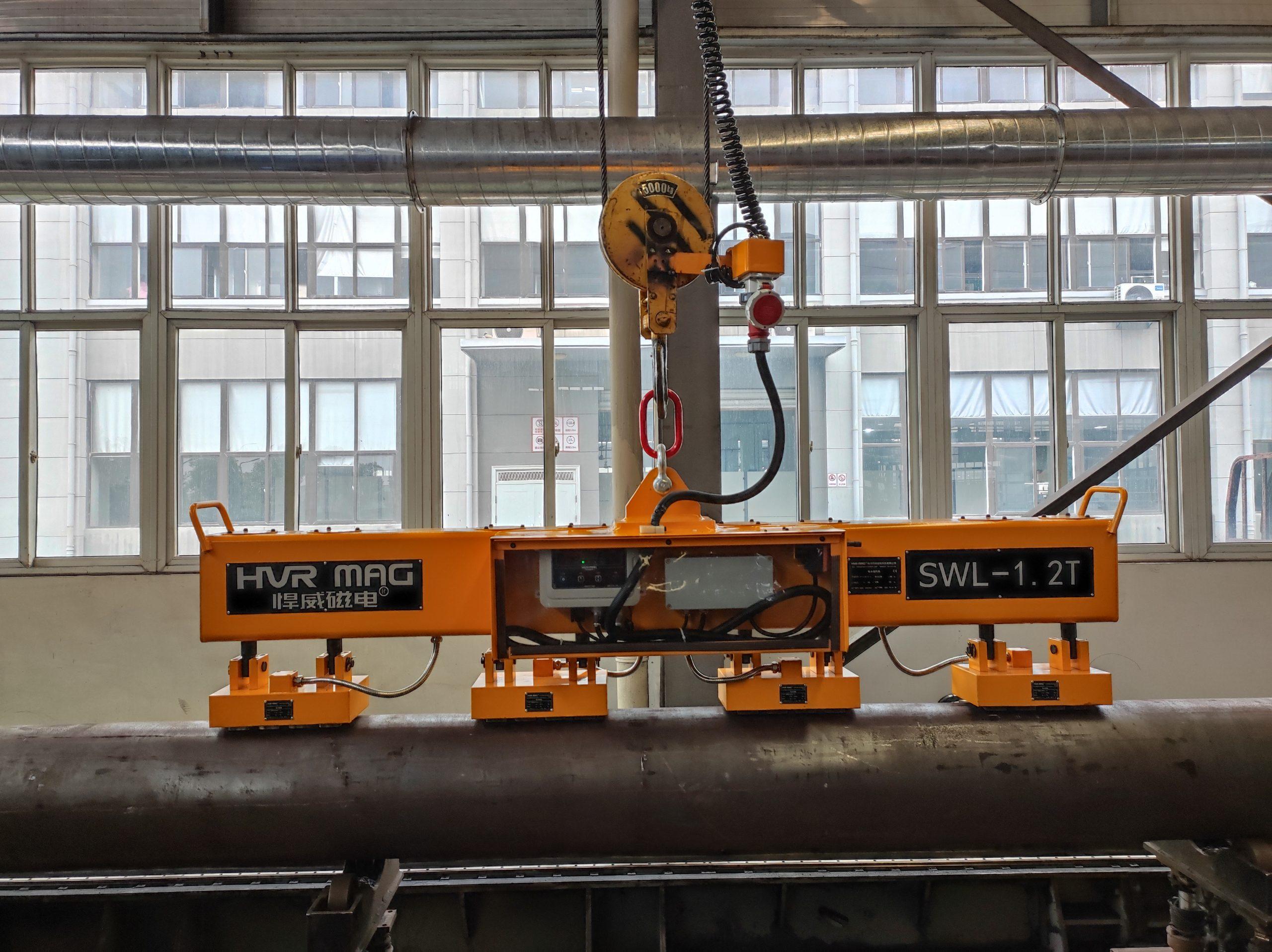 Electro Permanent Steel Tube & Pipe Lifting Magnets-HVR MAG
