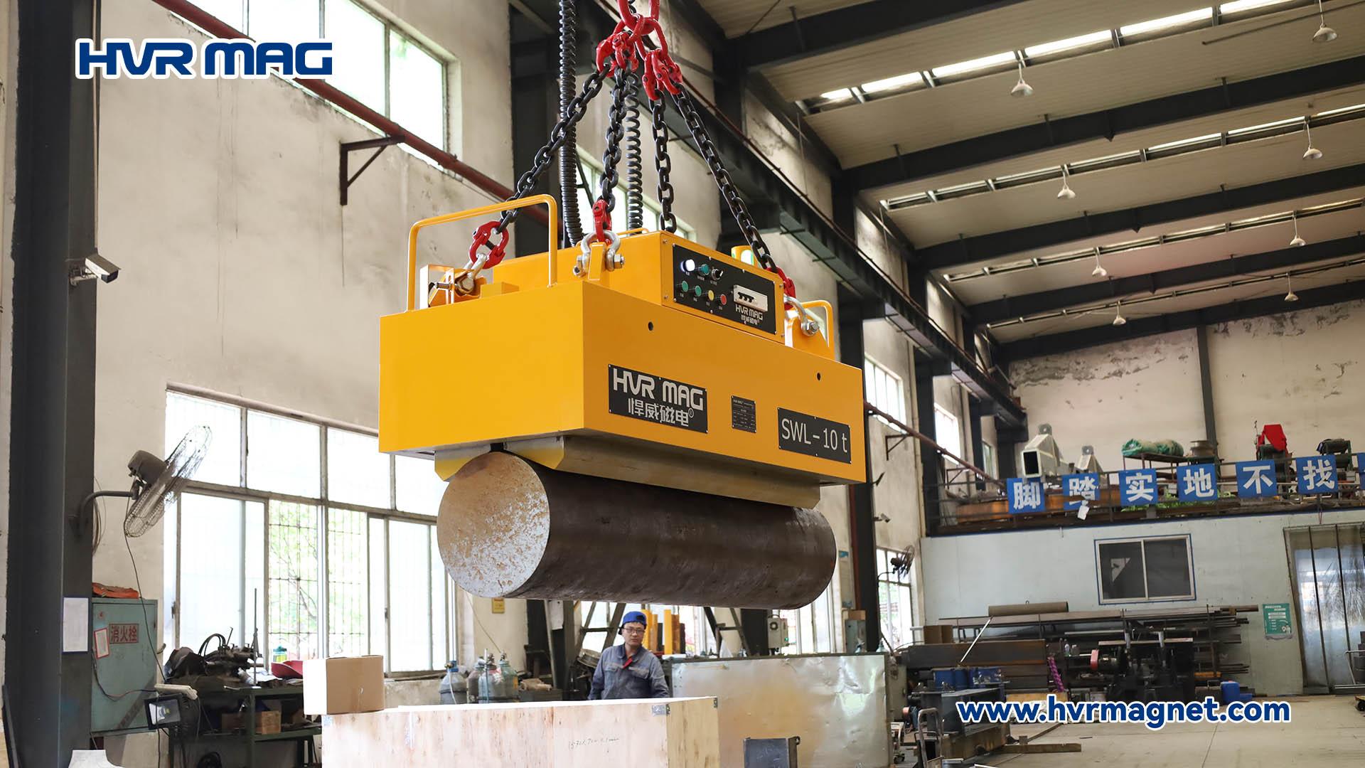 Manufacturer of Lifting Magnet for Round Bar Handling-HVR MAG