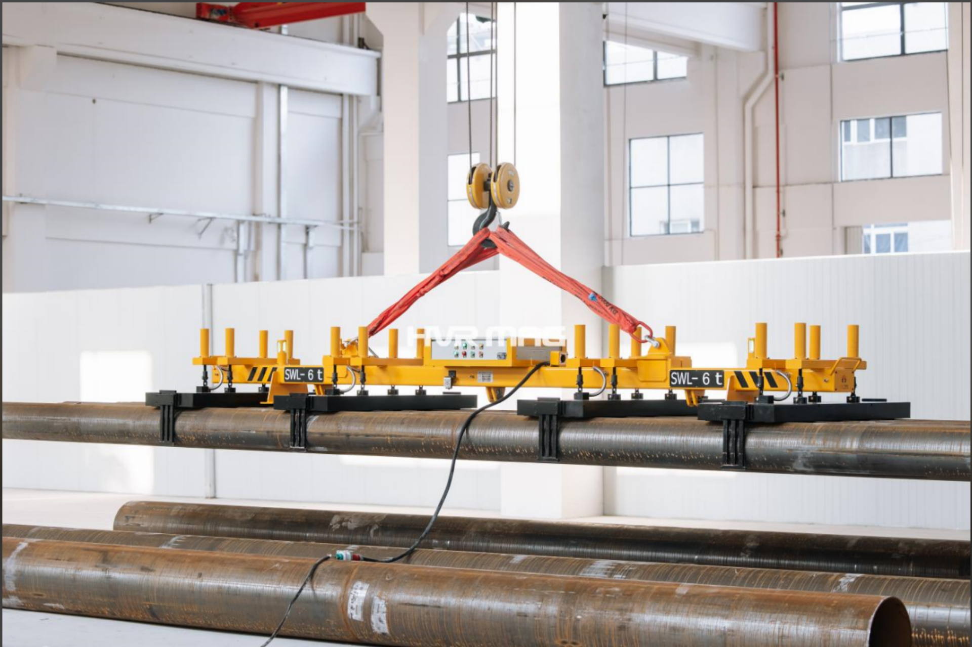 Manufacturer of Lifting Magnet for Steel Pipes Handling-HVR MAG